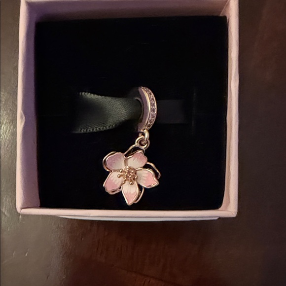 Pandora | Jewelry | Pandora Cherry Blossom Dangle Charm | Poshmark